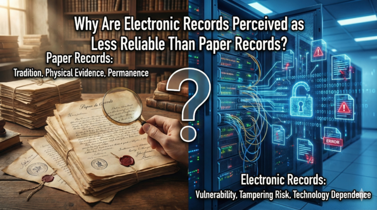 Why Are Electronic Records Perceived as Less Reliable Than Paper ...
